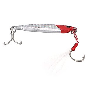 Velaurs 20g Fishing Line Portable Reusable Fishing Line Red head and silver body (VelaursNpvZ-11)