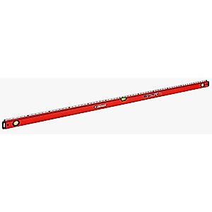 Kapro - 770 Exodus Professional Box Level - 72 Inches - With 45° Vial & Ruler - For Leveling, Measuring, Marking, and Cutting - Features 3 Vials, Precise Straightedge, and Wall-Grip