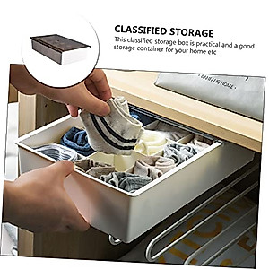 Abaodam 1Pc Box Storage Box containers for clothes plastic container with lid clothes drawers lingerie drawer dividers wall hanging storage bag plastic socks Organizer Bra Storage Tray tie