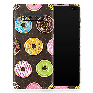DesignSkinz Yummy Colored Donuts v2 Protective Vinyl Decal Wrap Skin Cover Compatible with The Samsung Galaxy S20 (Screen Trim & Back Glass Skin)