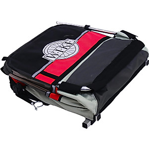 WIKE Children's Junior Bike Trailer: for 1-2 Kids Under 3'10"/100lbs max - Built-in roll cage, Stainless Steel towbar, 5-Point Restraints, Large Cargo Space, roll-up Bug and rain Screens, Safety Flag