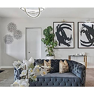 THE-TINOART Gold Throw Pillow Covers 22X22 Jacquard Square Couch Sofa Pillow Covers Luxury Glitter Gold Cushion Covers for Couch Sofa Bed 1Piece.