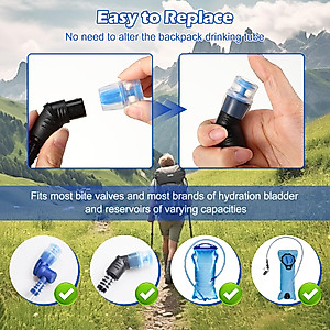 Enhon 4 Packs Bite Valve Replacement Sheath for Water Bladder, Compatible with Osprey Packs Hydraulics Reservoirs, Hydration Pack Bite Valve Silicone Nozzle Mouthpiece Replacement