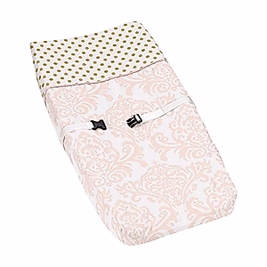 Baby Changing Pad Cover for Blush Pink, Gold and White Amelia Collection
