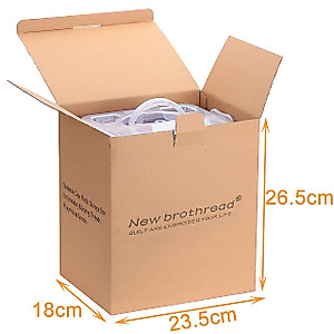 New brothread 80 Spools 500m Each Embroidery Machine Thread with Clear Plastic Storage Box - Colors Compatible with Janome and Robison-Anton Colors