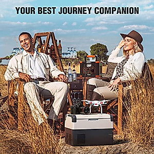 Portable Power Station 300W, GRECELL 288Wh Solar Generator with 60W USB-C PD Output, 110V Pure Sine Wave AC Outlet Backup Lithium Battery for Outdoors Camping Travel Hunting Home Blackout (600W Surge)