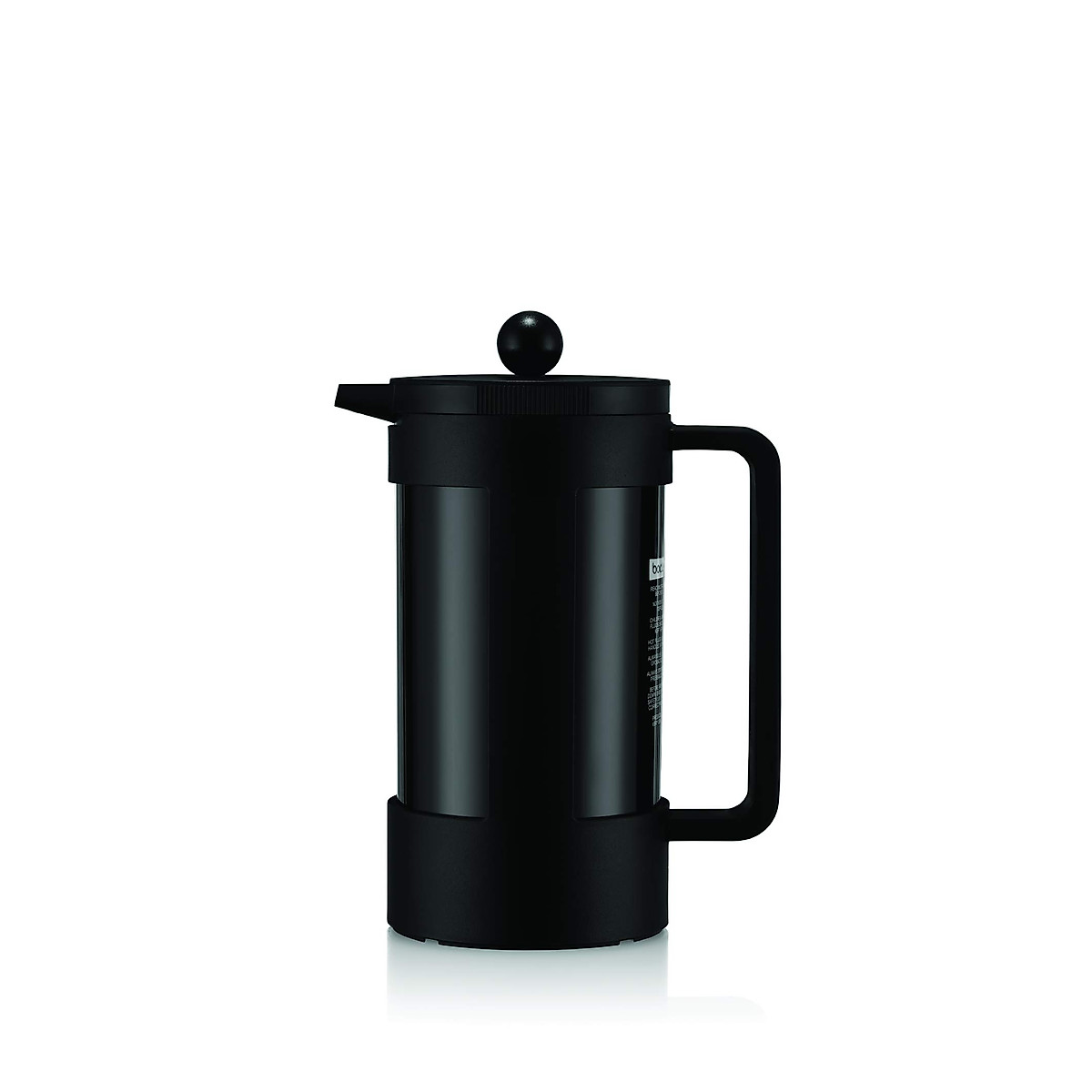Bodum Bean Sustainable French Press Coffee Maker, 34 Ounce, Black