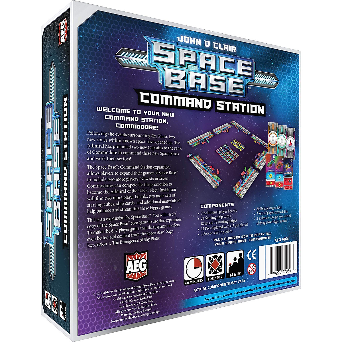 Alderac Entertainment Group (AEG) Space Base Command Station - Board Game, Dice Game, Storage Solution, 2 to 7 Players, 60 Minute Play Time, for Ages 14 and Up, Alderac Entertainment Group (AEG)