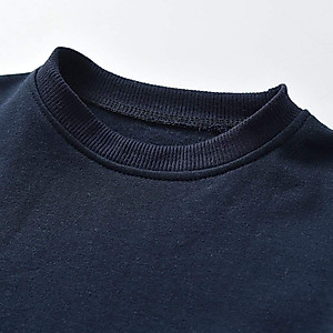 Moyikiss Studio Unisex Tracksuit Baby Boys Girls Clothes Cotton Long Sleeve Zipper Sweatshirt Jacket and Pants (Navy, 90/18-24Months)