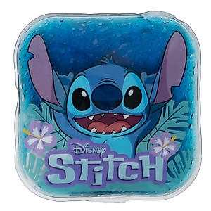 Disney Stitch Lunch Box Set for Boys & Girls, Stainless Steel Water Bottle with Carabiner Clip and Ice Pack, Insulated & Waterproof Lunch Bag with Zipper, 4 Pieces