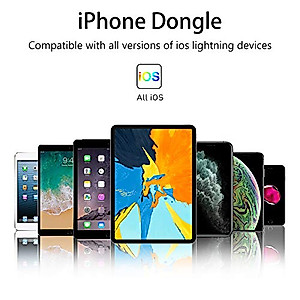 [Apple MFi Certified] Lightning to 3.5mm Headphone Adapter for iPhone, 2 in 1 Headphone Audio Splitter, Adapter AUX Connector Charger Cable Replacement for iPhone 13/12/SE/XR/XS/X/8/7/Plus,White