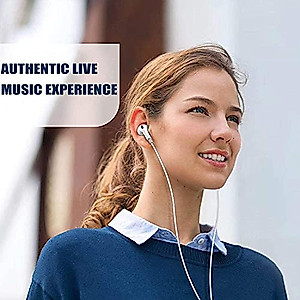 EXECCZO [2 Pack] 3.5mm in-Ear Wired Earbuds Earphones Headphones with Built-in Microphone & Volume Control Compatible with iPhone 6s plus/6/5s/5c/S10/iPad/Android & 3.5 mm Devices Plug and Play