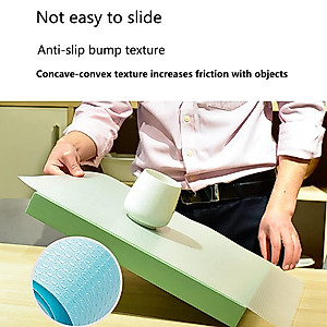 Shelf Liner Non-Adhesive, Drawer and Cabinet Liners Easy to Cut, EVA Refrigerator Mat for Kitchen Cupboard, Bathroom Shelves, Shoe Rack (11.9 x 59 inches)