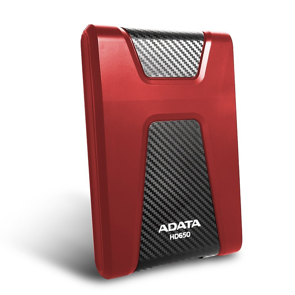 ADATA HD650 1TB Anti-Shock External Hard Drive, Red (AHD650-1TU3-CRD)