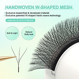 NAGARAKU W Eyelash Extension 3D Volume Premade Fan 0.07mm C curl 8-12mm mix Faux Mink Matte Black Cluster Easy Fanning yy Eye Lashes