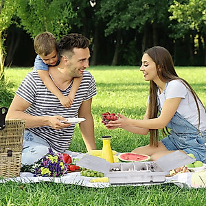 SUICGYU Silverware Organizer with Lid for Drawer, Plastic Utensil Holder for Countertop, Flatware Organizer Cutlery Tray with Cover 5 Compartments (Wing Lid-White)