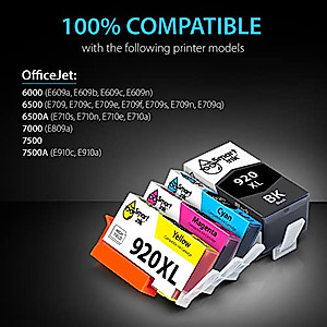 Smart Ink Compatible Ink Cartridge Replacement for HP 920 XL 920XL (2BK & 2C/M/Y 8 Pack Combo) to use with HP Officejet 6000 6500 6500A 7000 7500A 7500