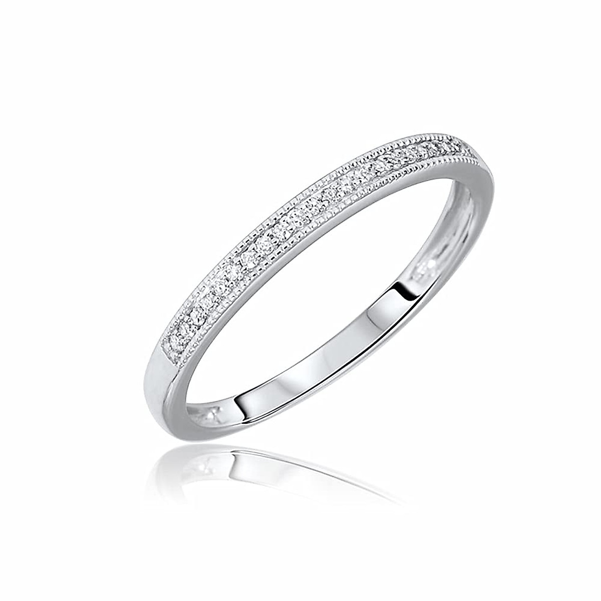 YDD 1/2 CT. T.W. Round-Cut Moissanite Couple Ring for His Hers Bridal Sets Engagement Rings Sets for Women, Men Vintage Halo Wedding Engagement Ring Band in 925 Sterling Silver Free Engraved