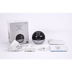 EZVIZ 4MP Indoor Camera PTZ with AI Human Detection, 2K Pan Tilt Security, Baby/Pet Monitor, Night Vision, 4X Auto-Zoom, Motion Tracking | C6W