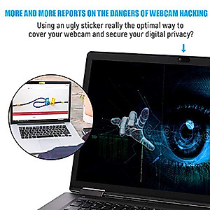 Laptop Camera Cover Slide, 0.028 Inch Ultra Thin Laptop Camera Cover Blocker, Laptop Accessories for iPhone MacBook Laptop, Desktop, PC, Tablet, Protect Your Visual Privacy Security (Pink-3 Pack)