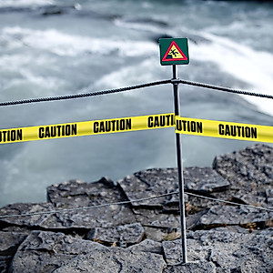 ATERET Premium Yellow Caution Tape I 3 inch x 1000 feet I Harzard Tape w/Bright Yellow & Bold Black Text I 3" Wide for Maximum Readability I Ideal Use for Danger/Hazardous Areas (1-Pack)