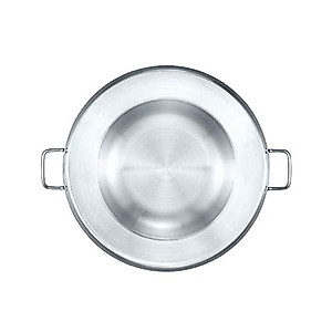 Concord Large Stainless Steel Convexed Comal Coza, 21.25" Mexican Discada (21.25)