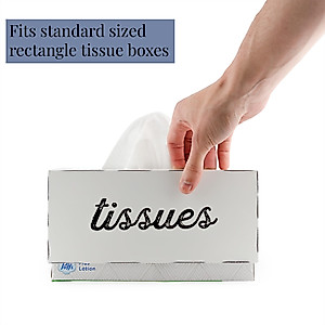 AuldHome Design White Rectangular Tissue Box, Rustic-Style Distressed Enamelware Oblong Tissue Cover Holder