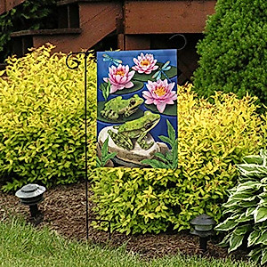 Frog Pond Summer Garden Flag Lily Pads 12.5" x 18" Briarwood Lane