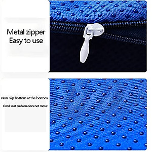 PSDNBFC Cushion for coccygeal Sciatica, Hemorrhoids and Back Pain, Memory Foam Ergonomic Sitting Office Chair, Wheelchair Cushion (Purple 2)