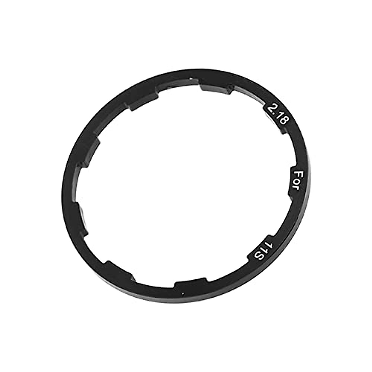 Steering Wheel Gasket, 2.18mm Aluminum Alloy Road Bike Steering Wheel Gasket with Box