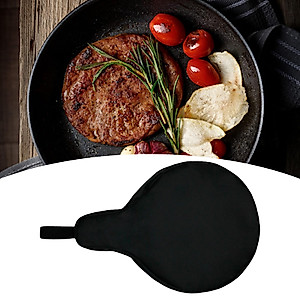 EATAKWARD Cast Iron Camping Skillet Bag for 8'' 10'' 12'' Skillets, Skillet Pan Storage Bag Water Resistant Frying Pan Bag with Hanging Loop, Lightweight Skillet Bag for Camping Outdoors,1pcs