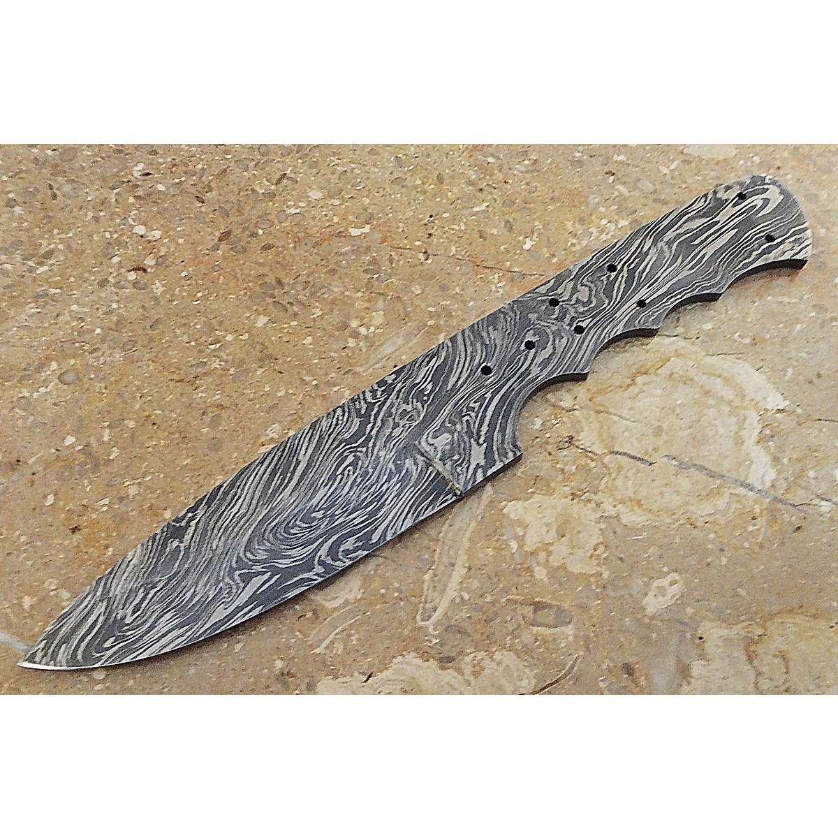 ColdLand Handmade Damascus Steel Blank Blade for Knife Making - 9" Hand Forged Knife Blanks Full Tang Steel Blade - Knife Blanks for DIY Knives Making Blades - Perfect Knife Making Supplies SB39