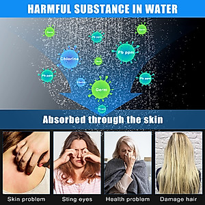 Replacement Shower Filter Beads Anion Mineral Balls Purifying Stones for Purifying Water Filter Shower Head 3 Kinds (6 Packs,Diameter 7-8 mm)