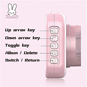 GIENEX Kids Digital Camera - 12MP Children's Selfie Camera with 3.5 Inches Large Screen for Boys and Girls,1080P Rechargeable Electronic Camera with 32GB TF Card (Color : Pink)