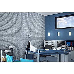 Sample for Display Purpose only. Retro-Art 3D Wall Panels, Old Brick in White, PVC, 7"x10", 571OG (Sample)