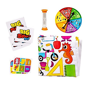 Big Spot 'N Bop! The Giant Wobbly "Find It First" Game, A Fun, Active Race For Mind And Body, Run Around The Giant 4 Foot (122cm) Inflatable Bopper To Find And Match Images, For 2 Or More Players, 4+