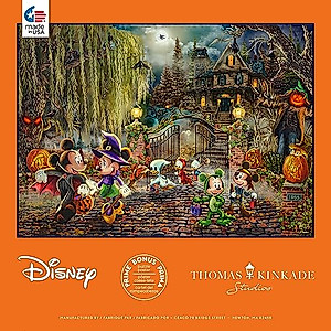Ceaco - Thomas Kinkade - Disney - Mickey and Minnie Halloween Fun - 1000 Piece Jigsaw Puzzle