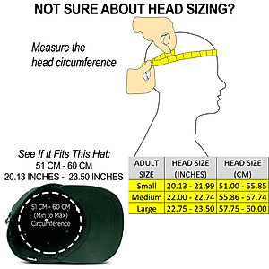 DALIX Waning Crescent Moon Hat Mens Womens Astrology Baseball Cap Dark Green