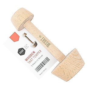 MSART Tart Tamper Pastry Tamper Mini Pan Wood Wooden Shell Dough Muffin Metal for Making Muffin, Pecan Pies, Cheesecakes and Desserts.