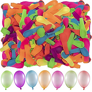 Prextex 600 Easy Fill Water Balloons - Bulk Balloon Pack for Water Sports Fun, Splash Fights for Swimming Pool Backyard Toy and Outdoors, Summer Outdoor Water Game and Party Favors