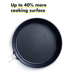 GreenPan SearSmart Hard Anodized Healthy Ceramic Nonstick, 5QT Saute Pan Jumbo Cooker with Helper Handle and Lid, PFAS-Free, Textured Surface, Dishwasher Safe, Black