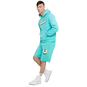 Champion Men's 10 Inch Reverse Weave C Shadow Cut-Off Shorts, Portal Teal (89597-586BOA), XX-Large