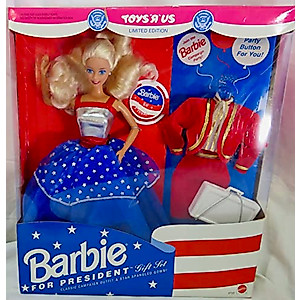 Barbie For President Gift Set - Toys R Us Limited Edition Doll - 1991 Mattel