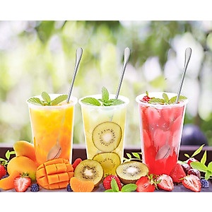 9-inch Long Handle Stirring Spoon, Ice Tea Coffee Spoon, Stainless Steel Cocktail Mixing Spoons - Set of 8