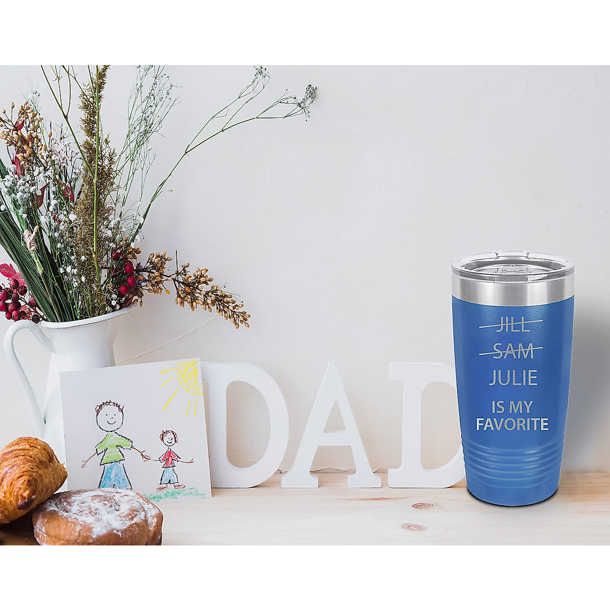 Customizable My Favorite Child Funny Tumbler with Name, Custom Mom & Dad Gifts, Father's Day Gifts from Son Daughter, Mother's Day Gifts, Birthday Gifts for Dad Mom, Christmas Funny Gifts
