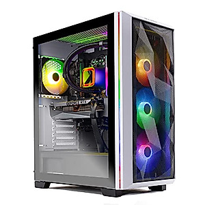 Skytech Gaming Skytech Chronos Gaming PC Desktop – AMD Ryzen 7 7700X 4.5 GHz, RTX 3070 Ti, 1TB NVME SSD, 32G DDR5 RGB, 750W Gold PSU, 360mm AIO, AC Wi-Fi, Windows 11 Home 64-bit
