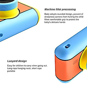 Kids Digital Camera, 1080P HD Camera Kids Digital Camera Double Lens Shockproof 2.4 Inch Screen Camera for Kids Gift