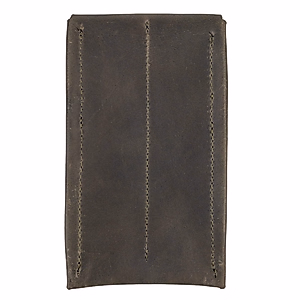 Leather Worx, Double Pen Case Handmade from Full Grain Leather (Dark Jade)