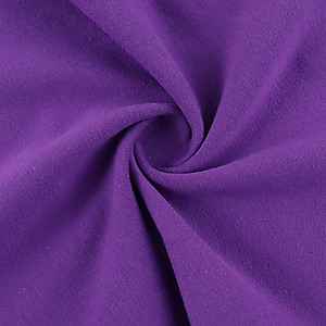 Spring&Gege Boys Light Weight Short Sleeve Hoodie Casual Solid Pullover Hooded T-shirt with Pocket, Purple, 9-10 Years