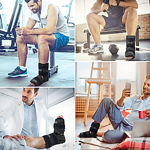 REVIX XL Ankle Ice Pack Wrap for Swelling and Cold Pack Foot Pain Relief, Heel Ice Pack for Injuries Reusable Gel, Ankle Ice Wrap for Plantar Fasciitis, Achilles Tendonitis, Sprained Ankles, Black